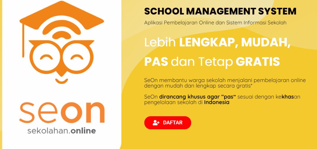 SeOn, Aplikasi Pembelajaran Online dan Sistem Informasi Sekolah