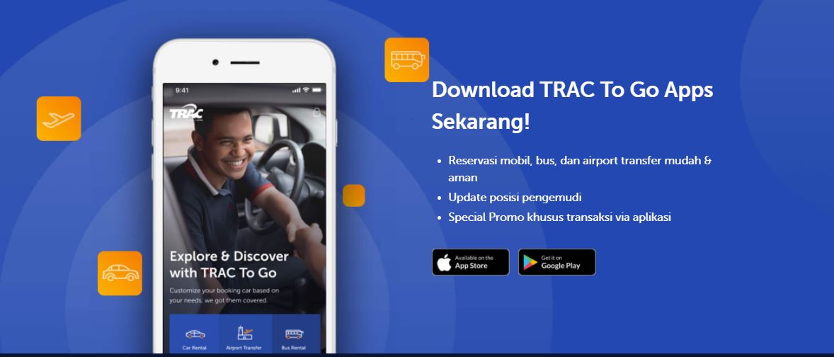 Mudah dan Praktis Sewa Mobil dan Bus melalui Aplikasi TRAC To Go